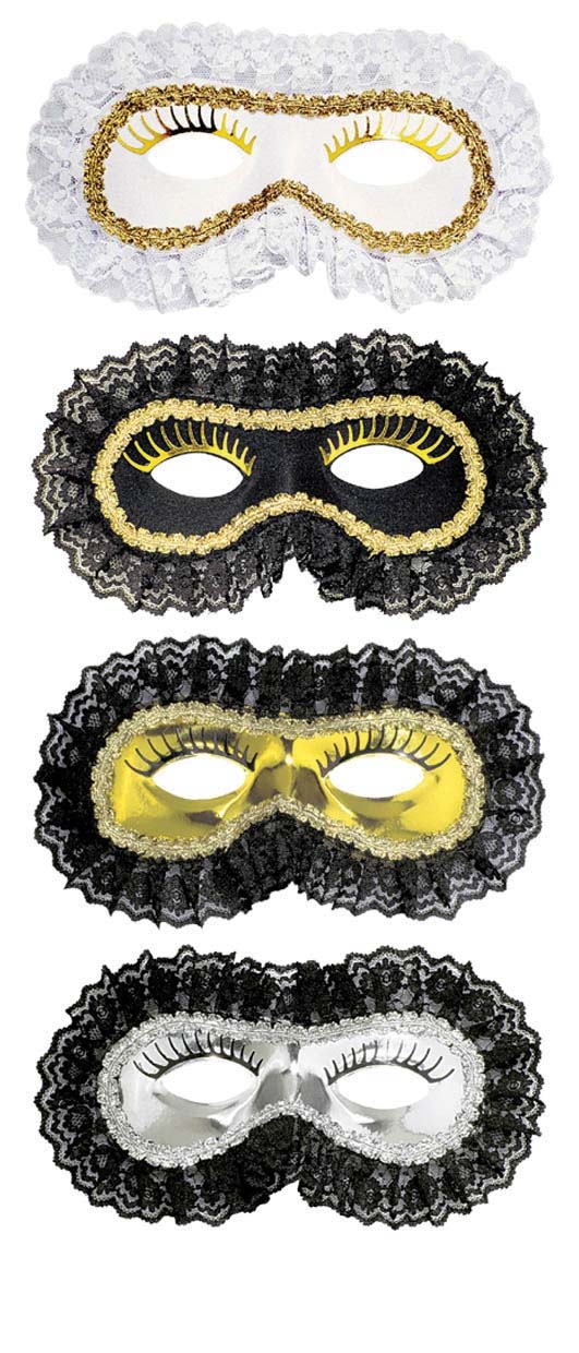 Costume Carnevale MASCH. VENICE CON PIZZO COL. ASS. | MASCHERE E DOMINO ...